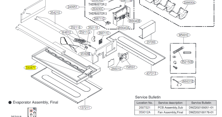 AGK73330510 - LG Drain Pan Assembly - Fits L2G4 Models – RapidHVACParts